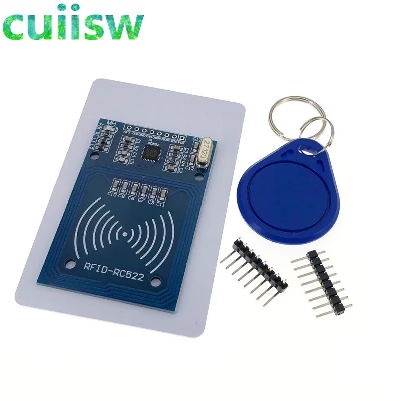 1pcs MFRC 522 RC522 RFID RF IC 카드 센서 모듈 S50 복단 카드, arduino에 대 한 키 체인을 ...