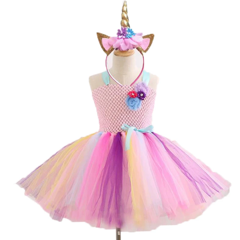 My Baby Girls pony Halloween Cosplay Dress Children little Pony Dresses ...