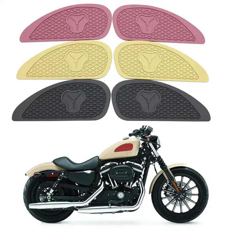 evomosa Motorcycle Tank Knee Pad Vintage Gas Knee Protector 3 M Sticker ...