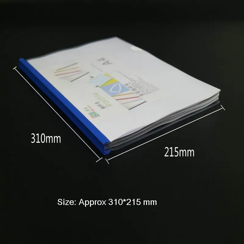 200 PCS PVC Thicken A4 File Folder Transparent Plastic Report Cover ...