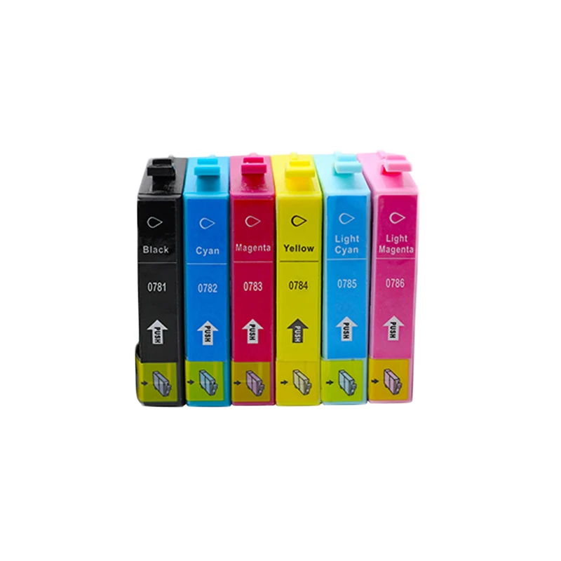 6pcs Compatible Ink Cartridge T0781-0786 For Epson Stylus Photo R260 ...