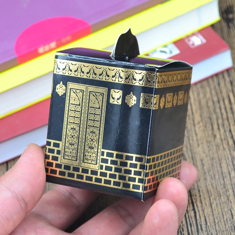 Muslim Mecca pilgrimage kaaba die cut gold foil hajj gift box - buy at ...