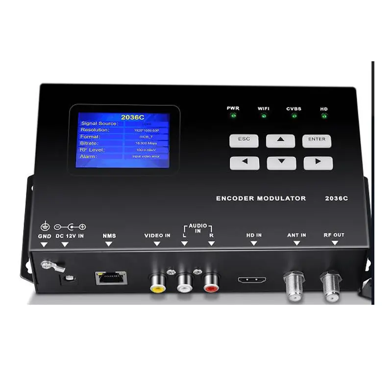 Encoder Modulator Av Hd Input 1 Route Dvb-t Out Encoder Modulator ...