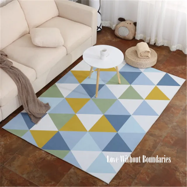 Simple Carpets For Living Room Thicken Soft Kids Room Play Mats Modern ...