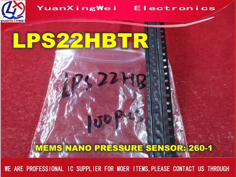 Free shipping 5pcs LPS22HBTR LPS22HB Pressure Sensor 26kPa to 126kPa Absolute 10 Pin HLGA T/R ...