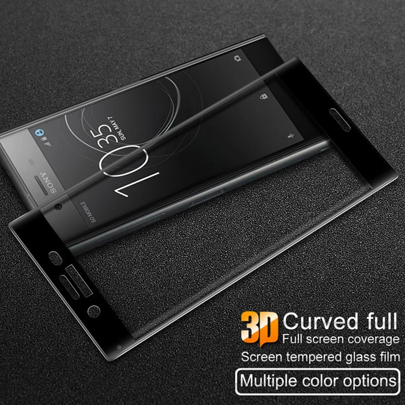 Full Cover Curved Tempered Glass For Sony Xperia XZ Premium Screen ...