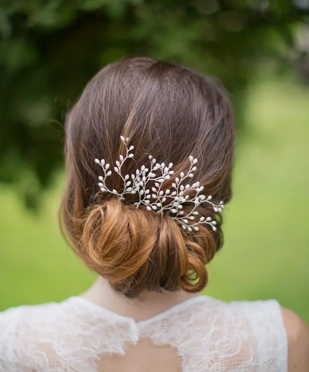4pc Pearl Hair Pin Beach Wedding Hairpins Hair Accessories Bridal Clips ...