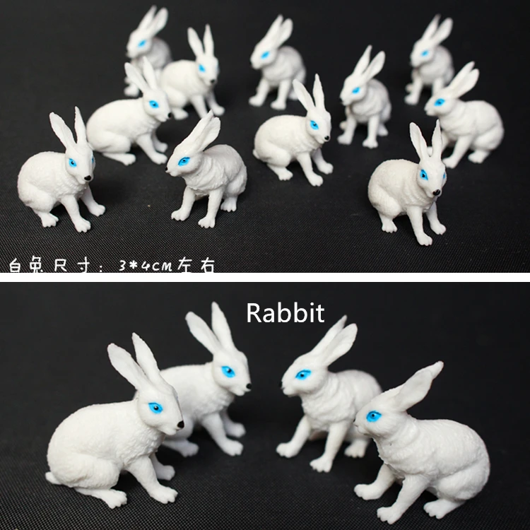 Simulation-of-poultry-animal-model-White-Rabbit-Decoration-children ...