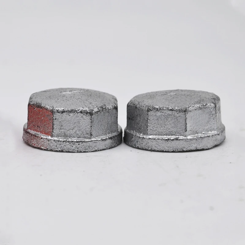 5pcs/lot 1/2 3/4" INCH CAP Malleable Iron Pipe Fittings Threaded ...