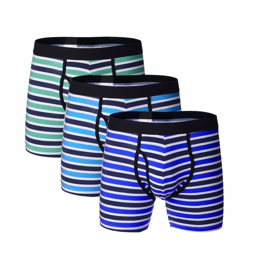 3pcs/lot Men Underwear Boxer Long Man Big Pluse Size Short Breathable ...