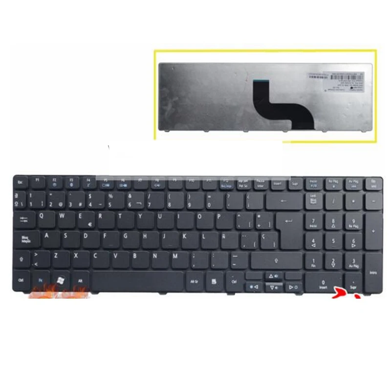 Teclado español para portátil Packard Bell Easynote TK37 TK81 TK83 TK85 ...