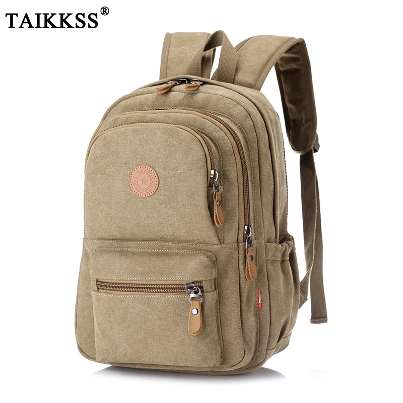 New Fashion Vintage Man's Backpack Travel Schoolbag Male Backpacks Men ...