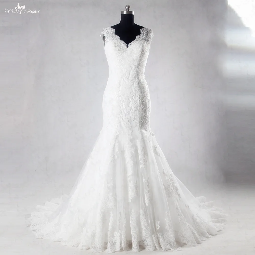 Rsw942 Off The Shoulder Sleeveless V Neckline Lace Sexy Wedding Gowns