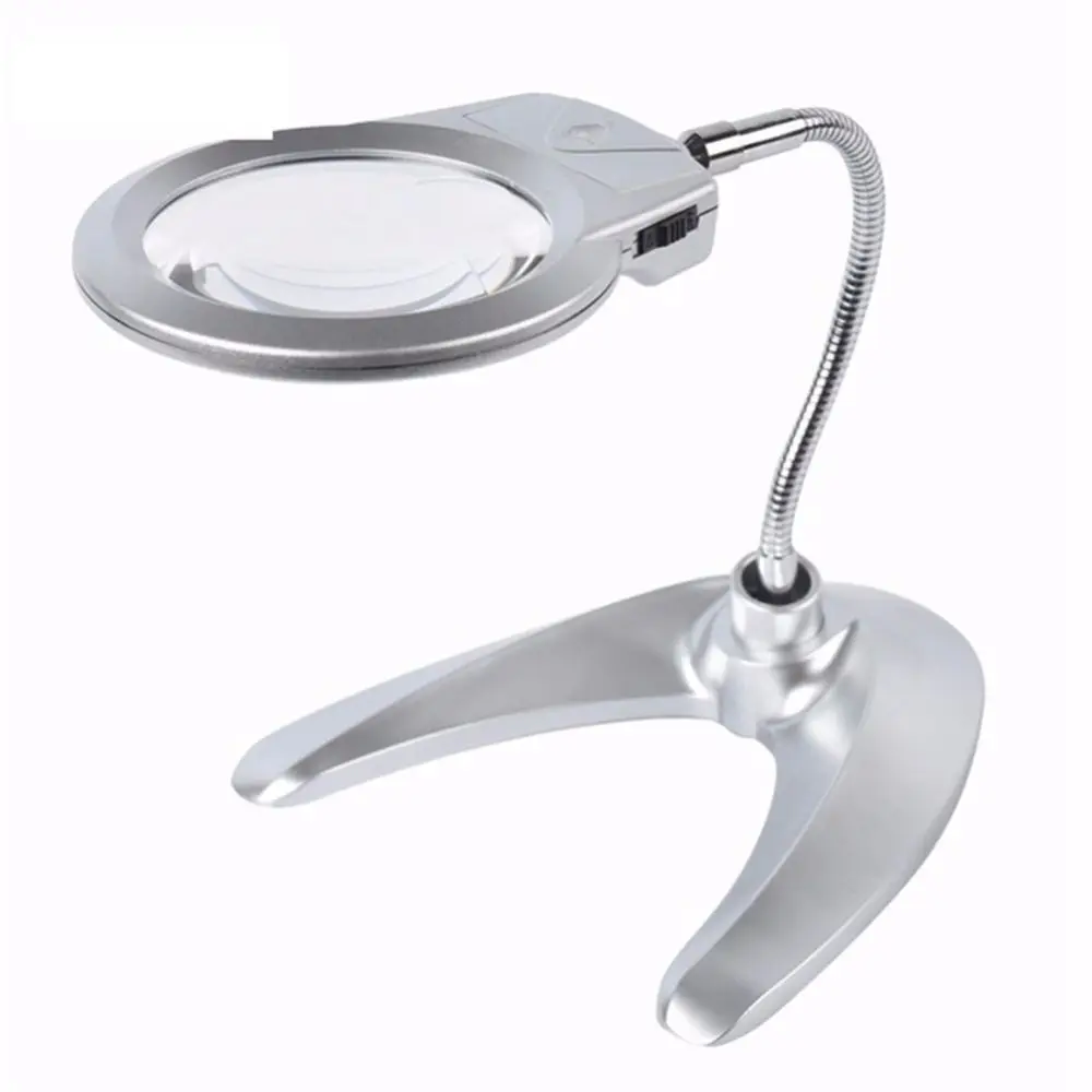 2017 New Desktop Magnifier 3X 6X Magnifying Glass Table Machine Soft 