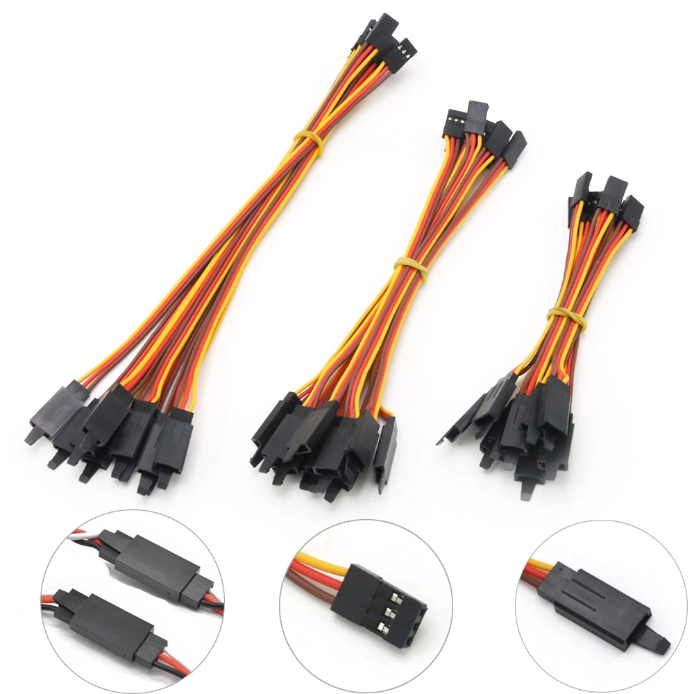 10pcs 100 /150 / 200 / 300 / 500 / 1000mm Anti-loose 60 Core Servo ...