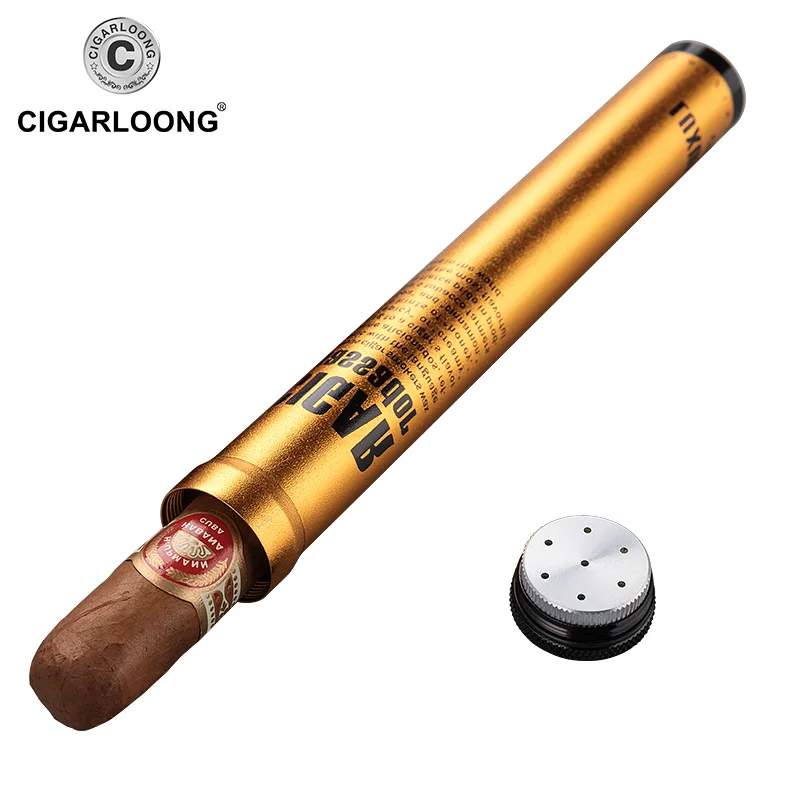 Cigar-Moisturizing-Tube-travel-Stainless-Steel-Single-Branch-Cigar-tube ...