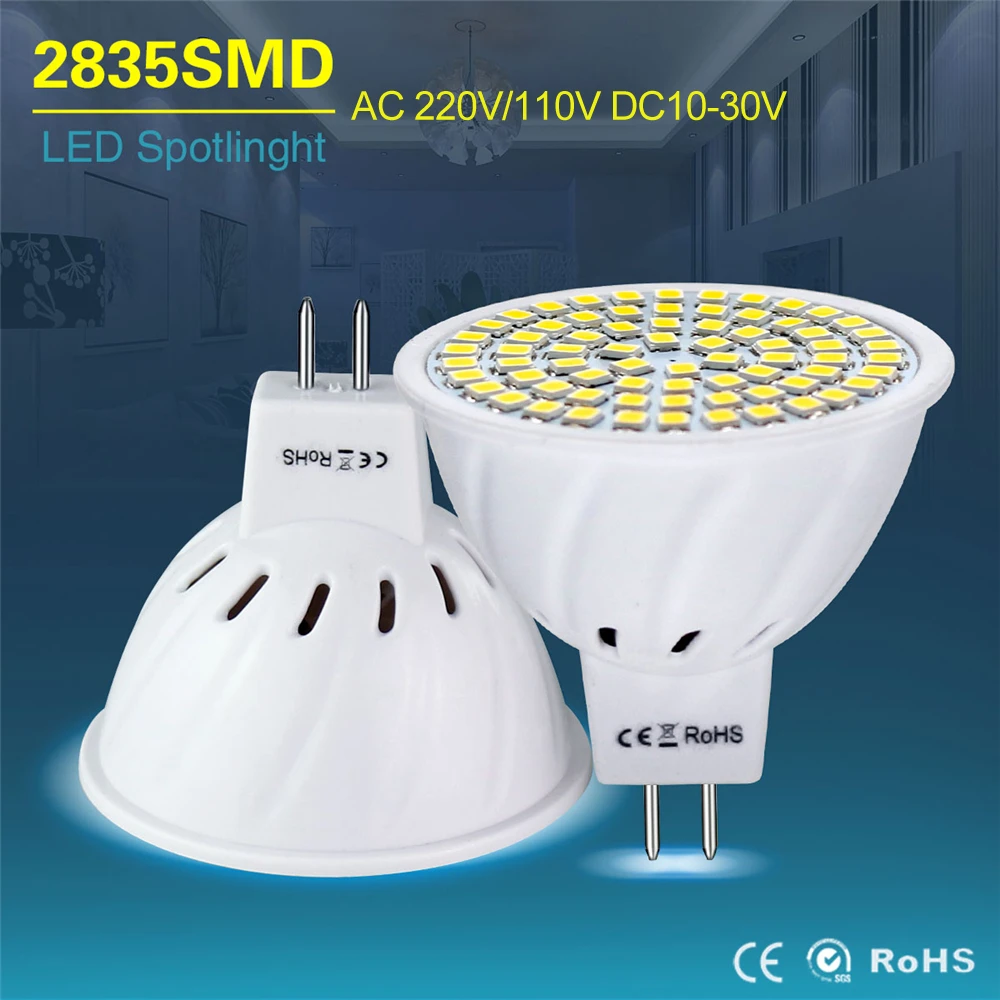 4w 6w 8w Mr16 Led 12v Spotlight Mr 16 Led Bulb Lamp 220v 110v Lights Dc ...