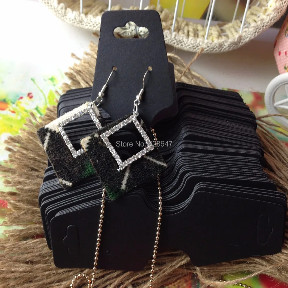 2015 New Hot Blank Black Necklace Card &diy Earring Display Cards ...