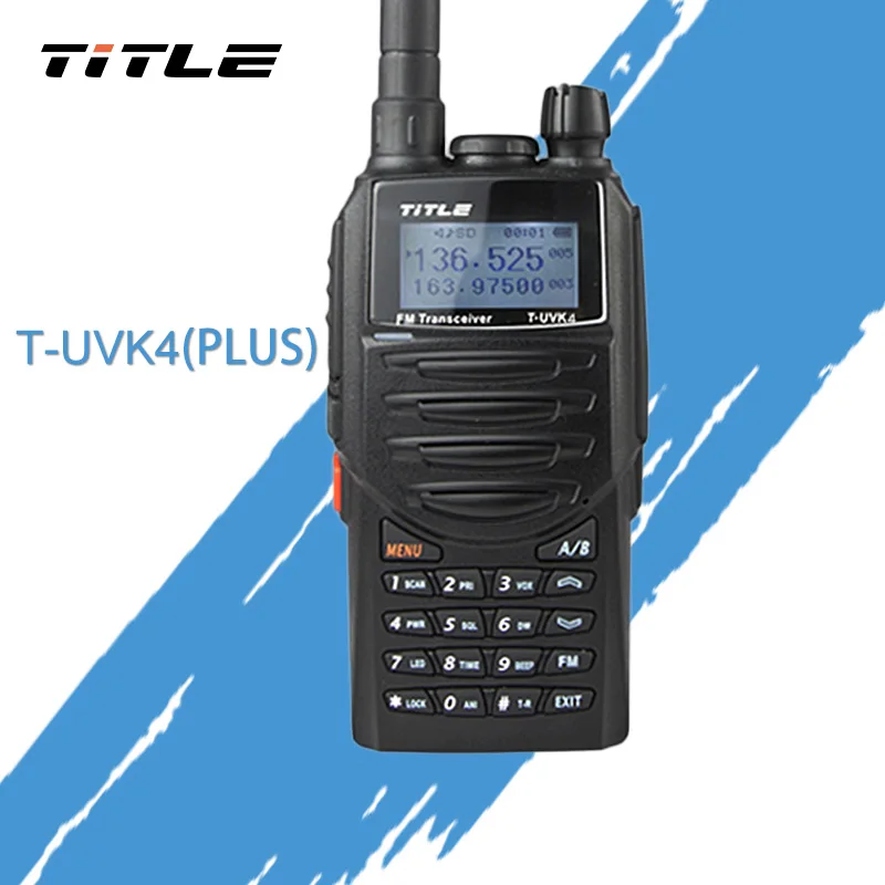 Radio T UVK4PLUS portátil de doble banda UHF VHF, Radio bidireccional ...