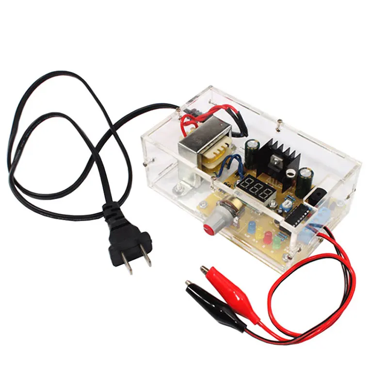 Elecrow Lm317 Adjustable Voltage Power Supply Board Kit With Case 220v ...