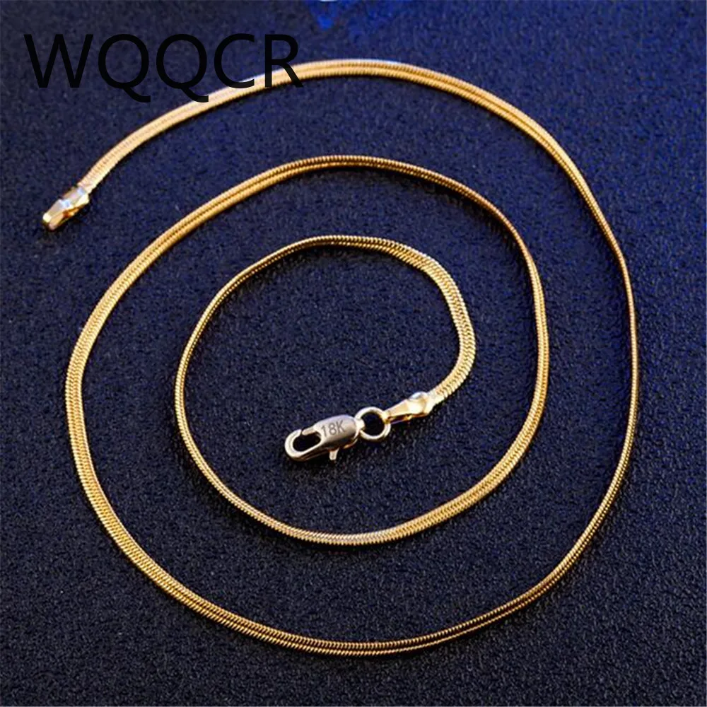 Gold-chain-flat-chain-chain-fashion-necklace-women-fashion-jewelry-flat ...