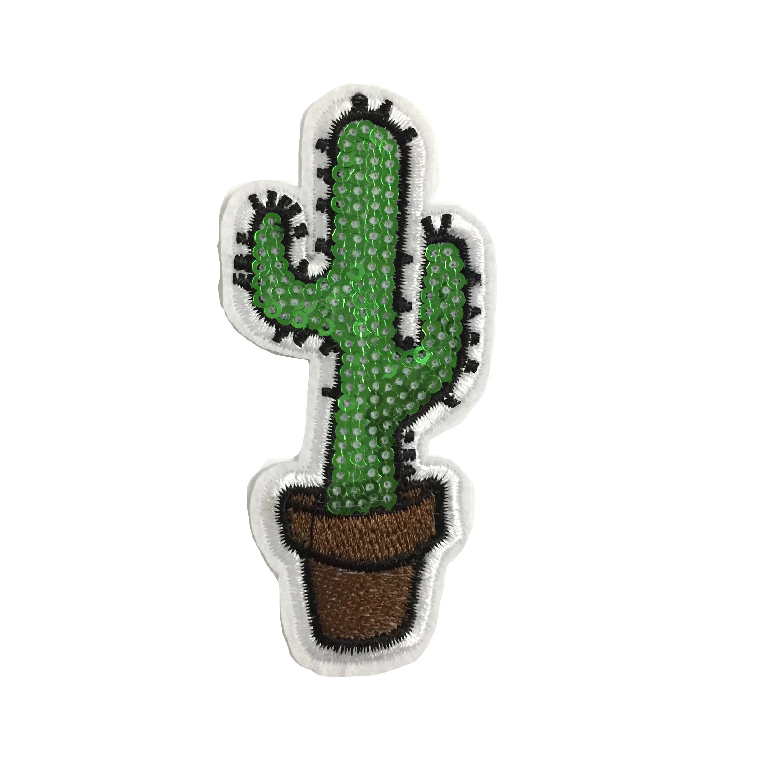Buy Cactus Plant Patches Sequin Patches Applique