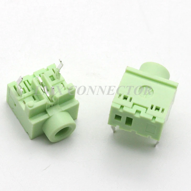 100 piezas de 3,5mm para auriculares SocketJack conector PJ 317 3P/5 P de alta temperatura verde ...