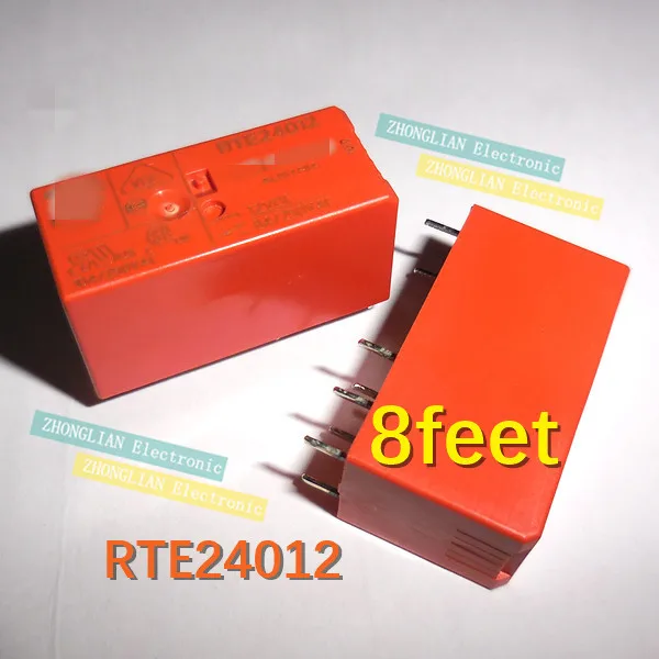 10pcs New Original Power Relay RTE24012 DC12V 8 feet 8A two open two ...