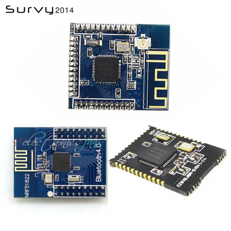 Core51822 Bluetooth 4.0 2.4 Ghz Wireless Module Nrf51822 Blue Expansion Board Module ...
