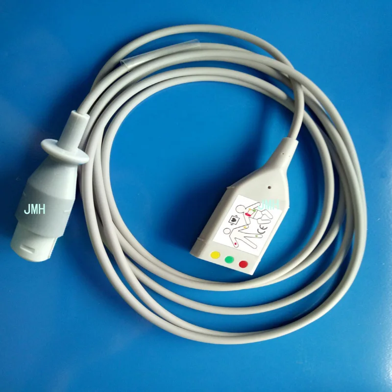 Compatible-with-Philips-HP-M1735A-HP-8pin-3-lead-ECG-trunk-cable-IEC-or ...
