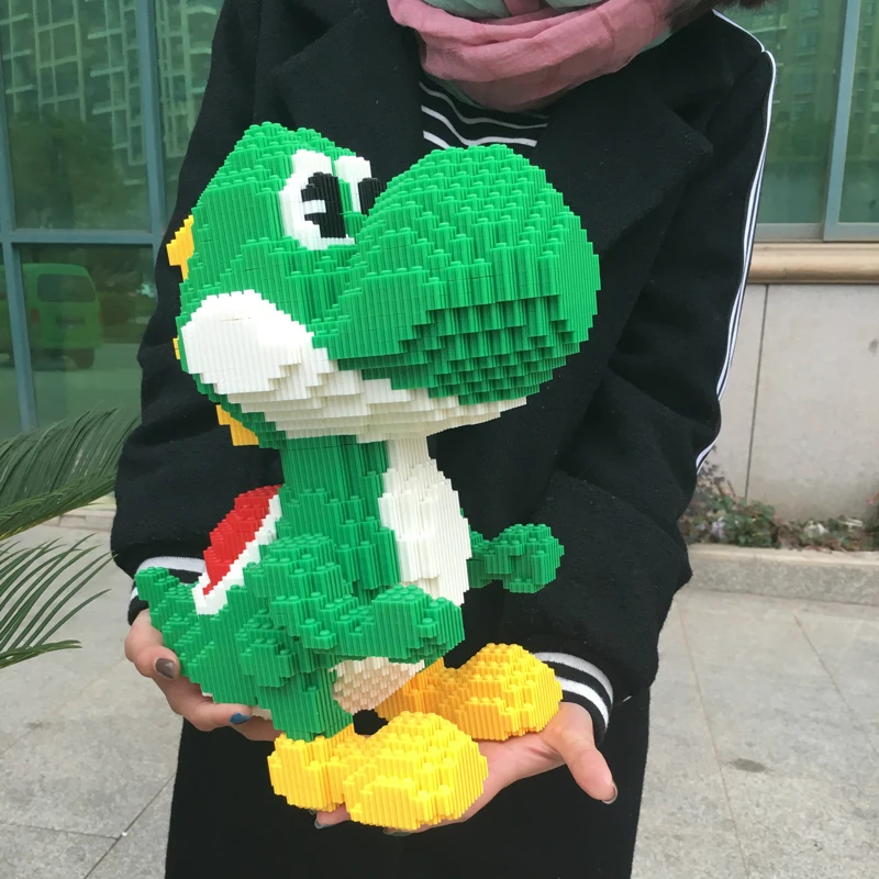 Xizai 8006 Video Game Super Mario Yoshi Big Monster 3D Model DIY Micro ...