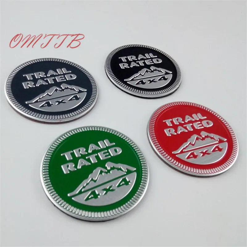 3D Metal car Sticker Trail Rated 4X4 Emblem Badge For Jeep Wrangler ...