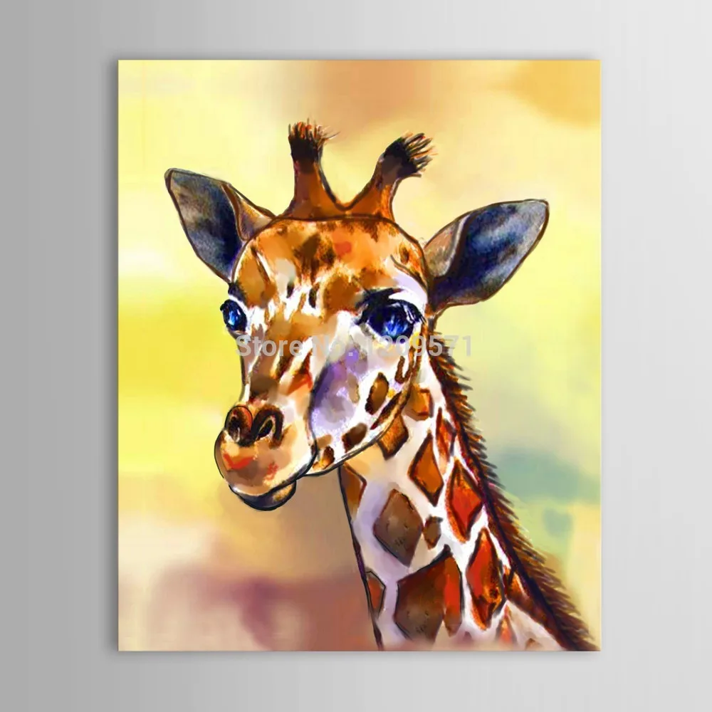 Giraffe Head Painting