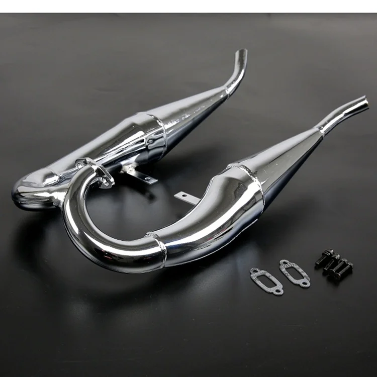 High Speed Alloy Twin Exhausted Pipe For Hpi Rovn Km Baja 5b 2.0 New ...