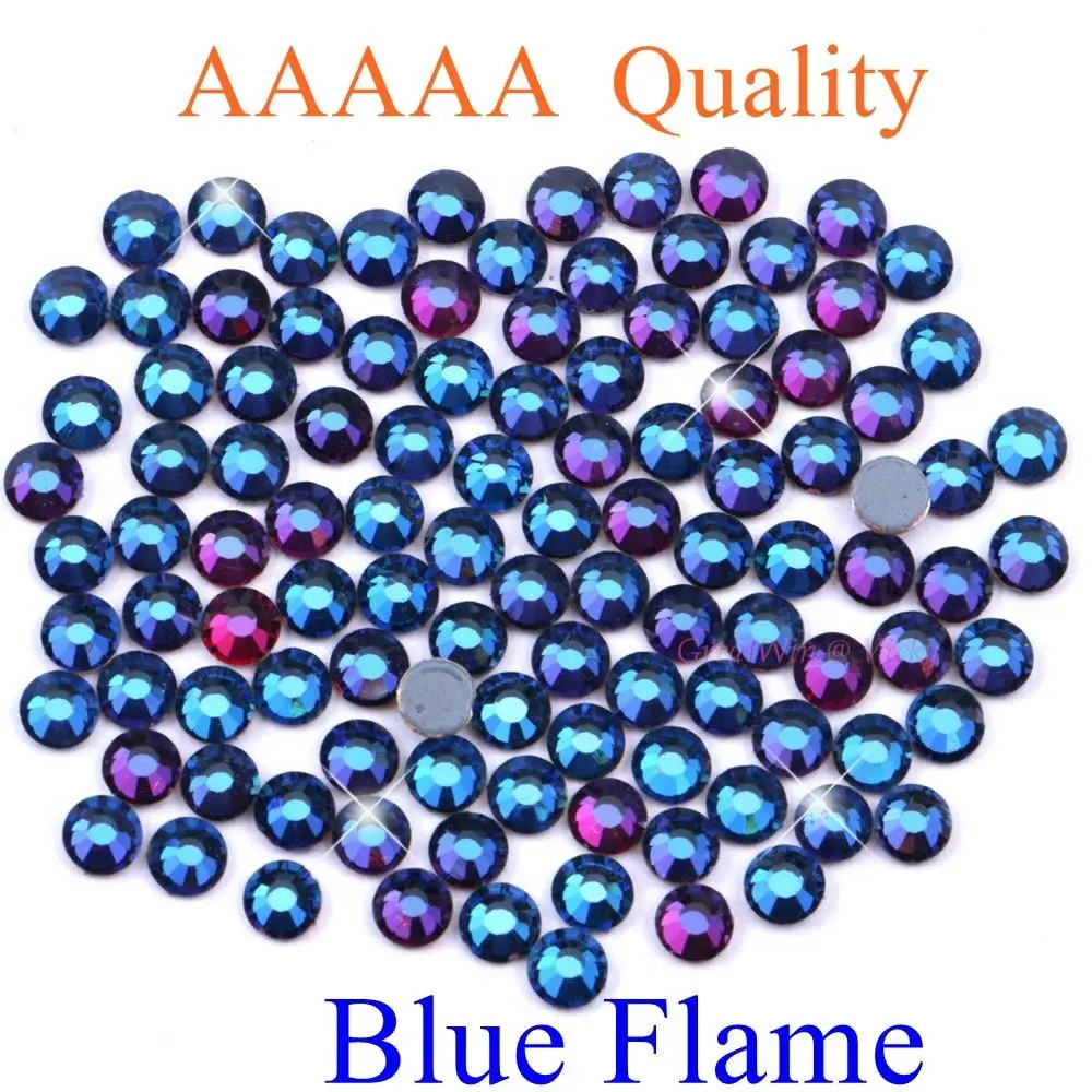 Top Quality! Blue Flame Hotfix Rhinestones SS6 SS10 SS16 SS20 SS30 ...