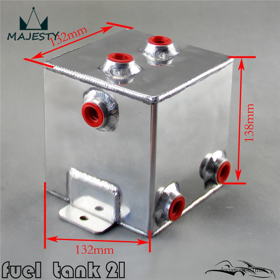 2L Universal Aluminium 2 Litre Swirl Pot 2L Fuel Polished Alloy Surge ...