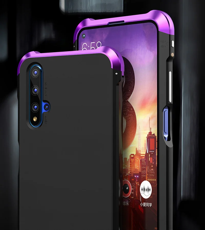 For Huawei P30 Pro P30 Case Hybrid Aluminum Metal Bumper Hard Plastic ...