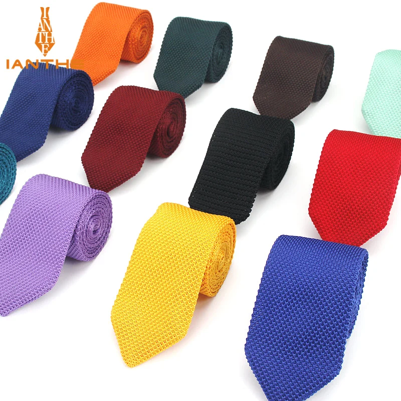 Di-modo-Sottile-Cravatta-Al-Collo-Da-Sposa-Knitt-Cravatta-per-Gli ...