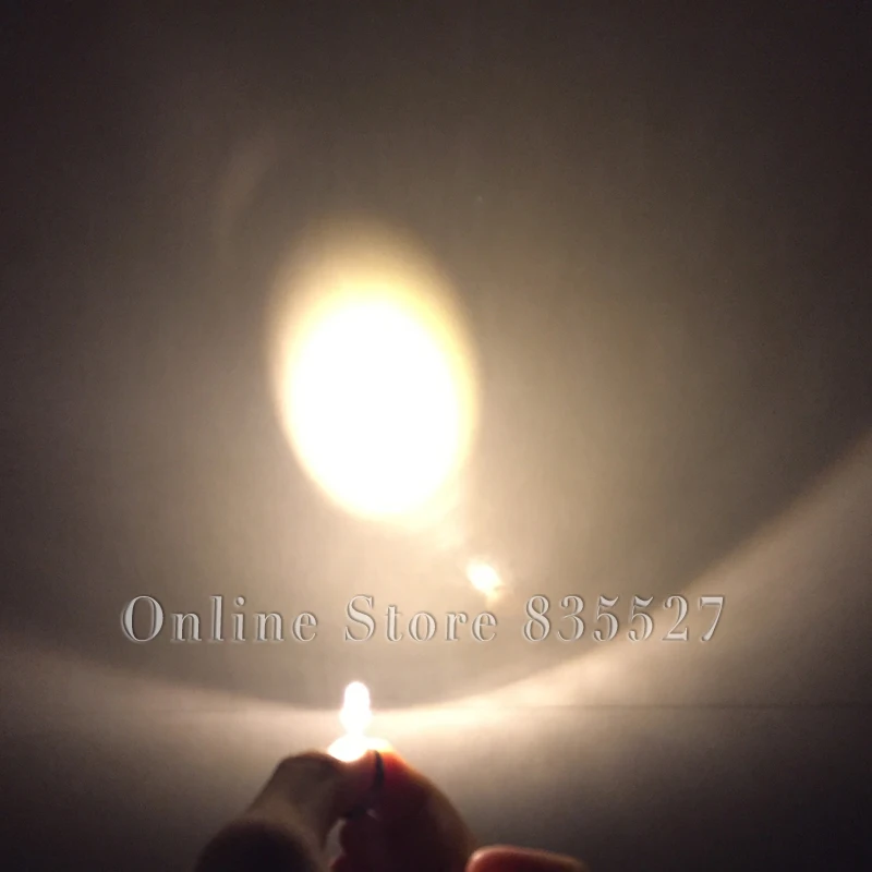 Componenti Elettronici Per Hobbisti 100 LED Rotondi 5mm Bianchi Diffusi ...