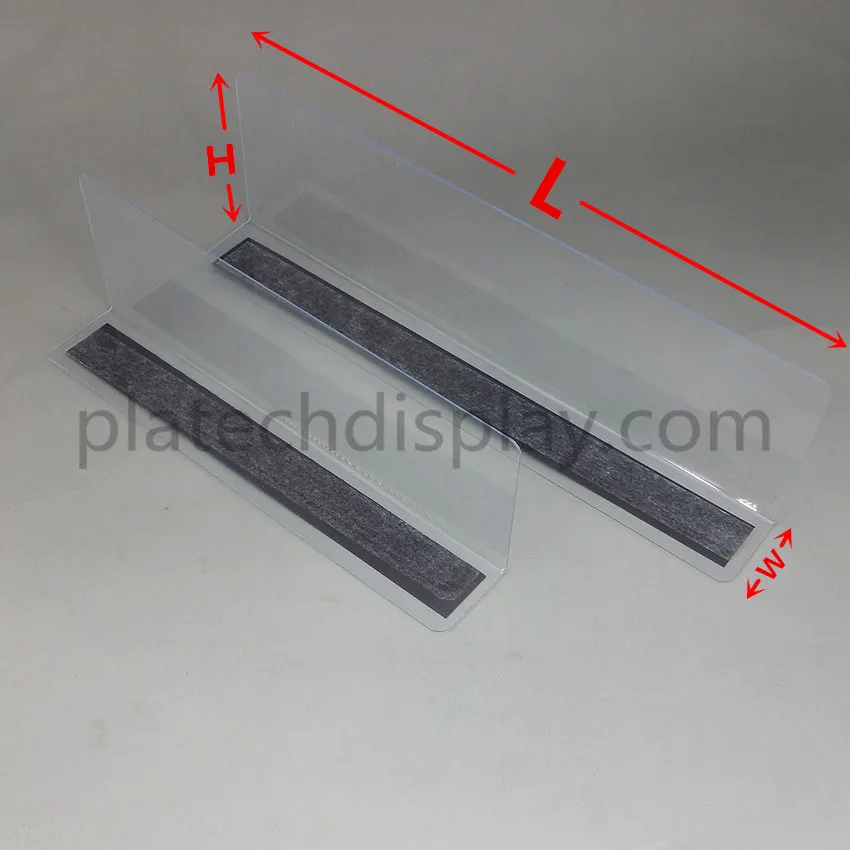 Plastic PVC Clear Storage Rack Shelf Side Splitter Back Plate Guard ...