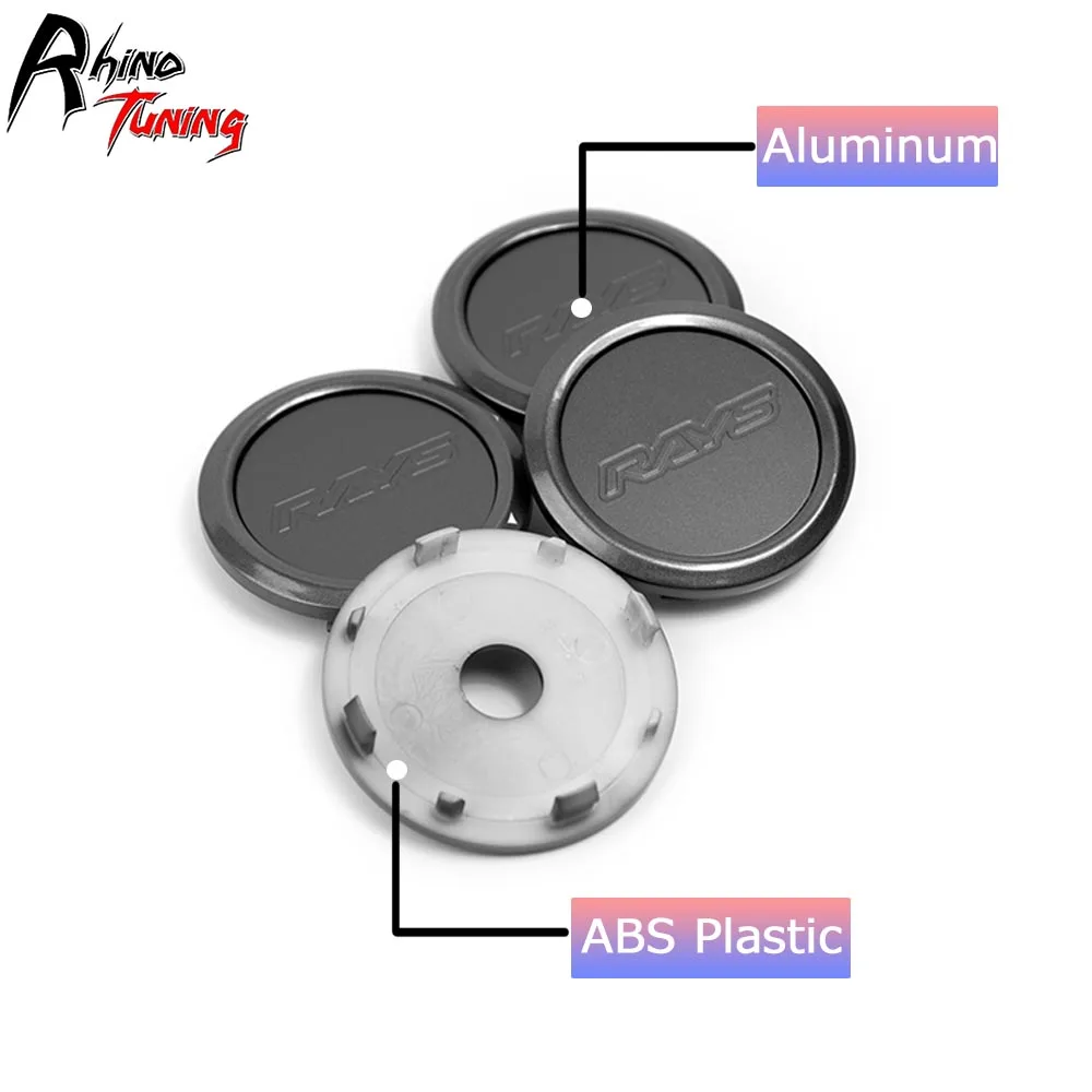 Rhino Tuning 4pcs 68mm(62mm) Rays Emblem Car Wheel Center Caps For Rays ...
