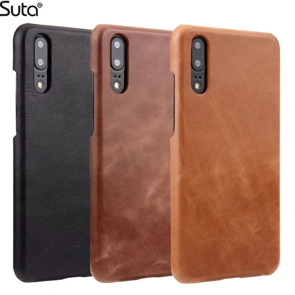 Newest Ultra thin P20 pro case genuine Leather Phone Cases For huawei ...