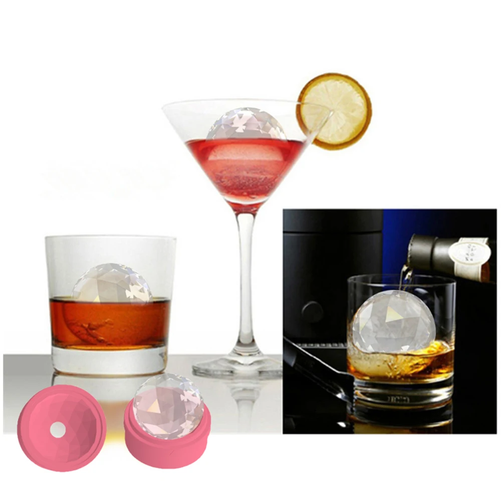 Newest Ice Round Silicone Mold Double Layers DIY Handmade Craft 3D Mold ...