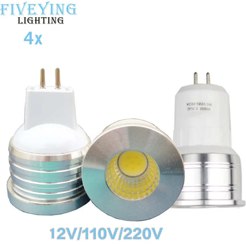 Cob Led Spotlight Mini Bulb 3w Dimmable Small Lamp Mr11 35mm Gu10 Led ...