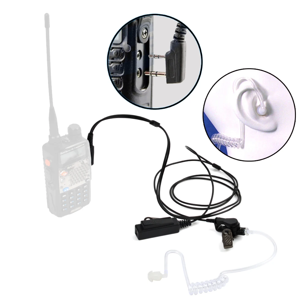 HYS Noise Cancelling ham radio Earpiece for BF 888S UV 5R 2 PIN ...