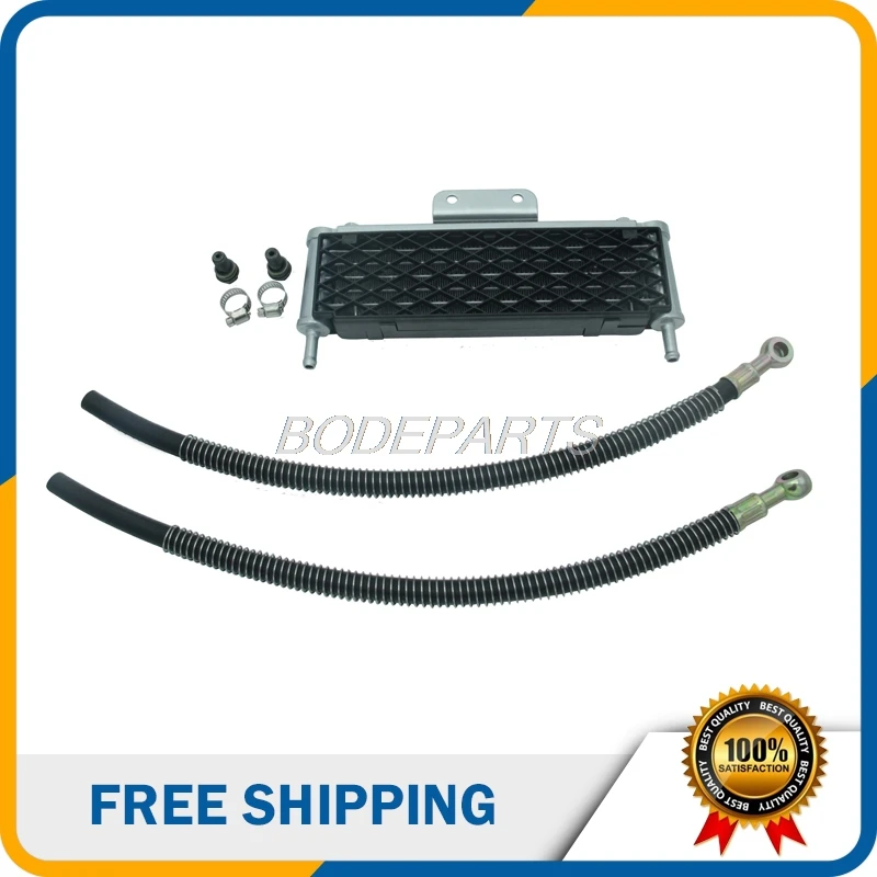 Motorcycle Oil Cooler 4 Rows Mesh Big Size With 10mm Tubling For Dirt ...