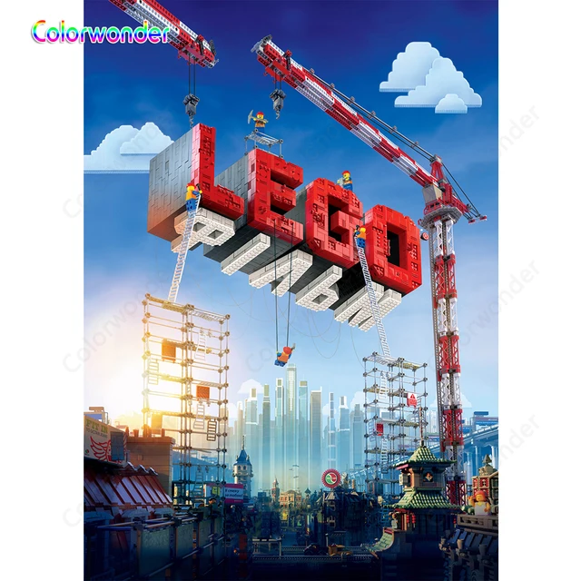 Lego Theme Photography Background Colorful Architecture with Modern ...