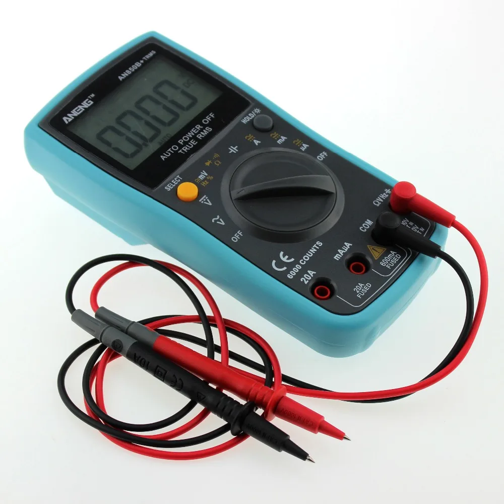 AN850B+ 6000 counts LCD Digital Multimeter DMM with NCV Detector DC AC ...