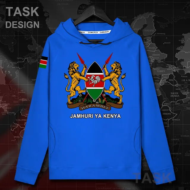 Republic of Kenya Kenyan KEN coat mens Autumn hoodie pullovers hoodies ...