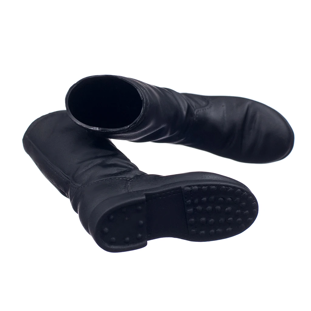 1/6 Scale Back Flat Long Boots Shoes Accessories For 12 inch Female ...